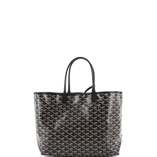 Goyard Saint Louis Pm Tote Coated Canvas - Black