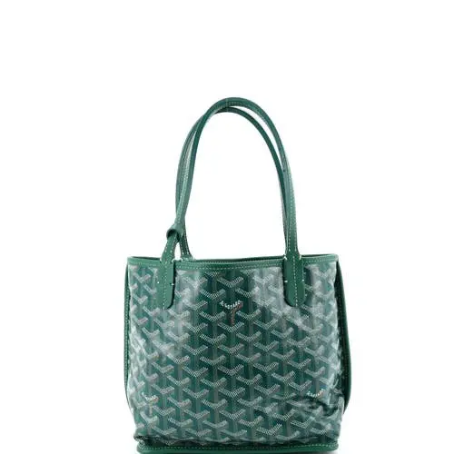 Goyard Anjou Reversible Mini Tote Coated Canvas - Green