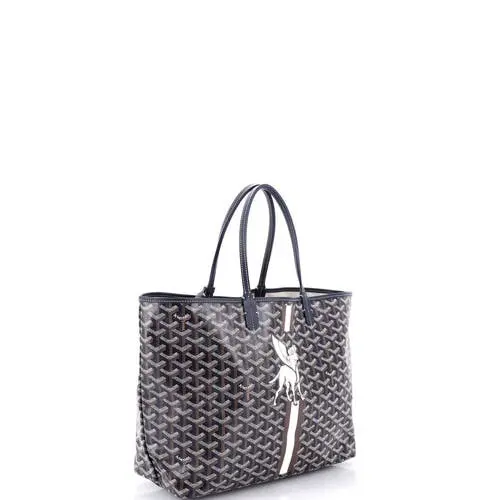 Goyard Saint Louis Printed Coated Canvas Pm Tote - Blue