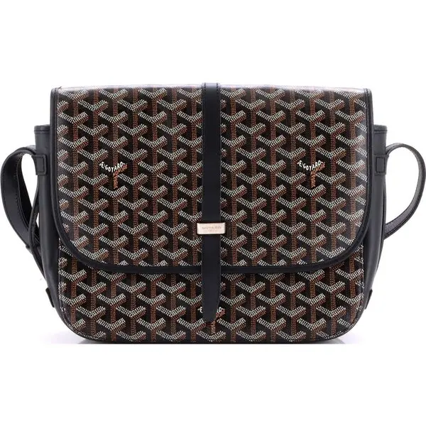 GOYARD Belvedere Ii Messenger Bag Coated Canvas Mm - Black