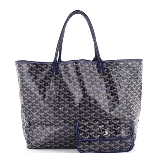 Goyard Saint Louis Tote Coated Canvas Gm - Blue