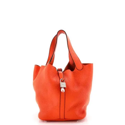 Hermès Picotin Lock Bag Clemence Mm - Orange