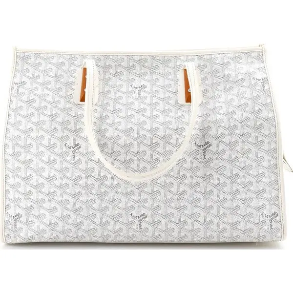 GOYARD Marquises Bag Coated Canvas - White