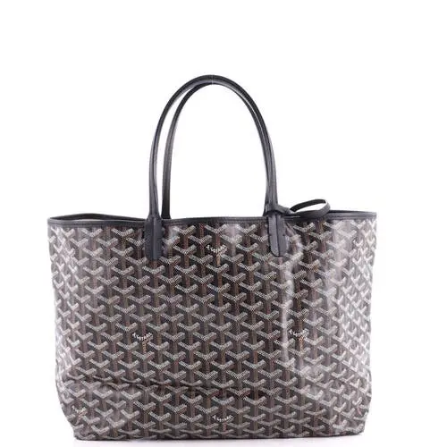 Goyard Saint Louis Pm Tote Coated Canvas - Black