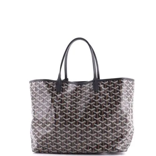 Goyard Saint Louis Pm Tote Coated Canvas - Black