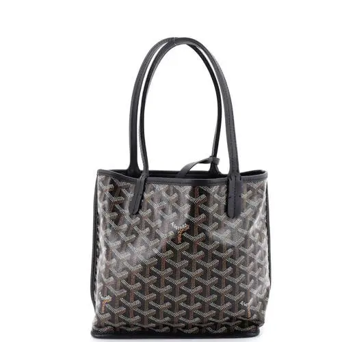 Goyard Anjou Reversible Tote Coated Canvas Mini - Black