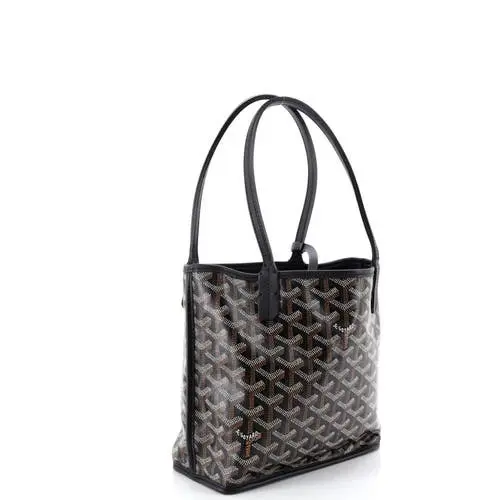 Goyard Anjou Reversible Tote Coated Canvas Mini - Black