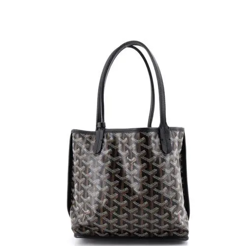 Goyard Anjou Reversible Tote Coated Canvas Mini - Black