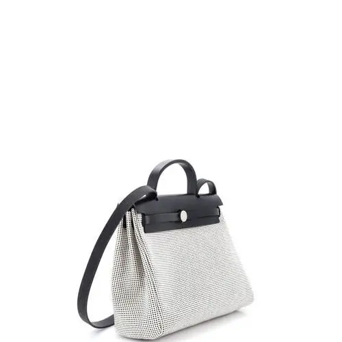 Hermès Herbag Zip Criss Viking Toile And Leather 31 - Black