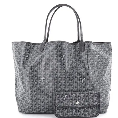 Goyard Saint Louis Tote Coated Canvas Gm - Grey