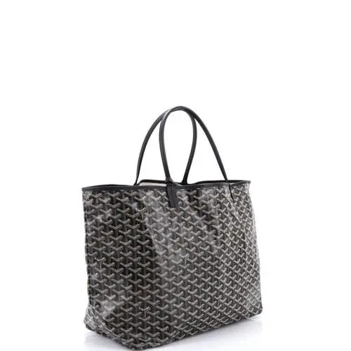Goyard Saint Louis Gm Tote Coated Canvas - Black