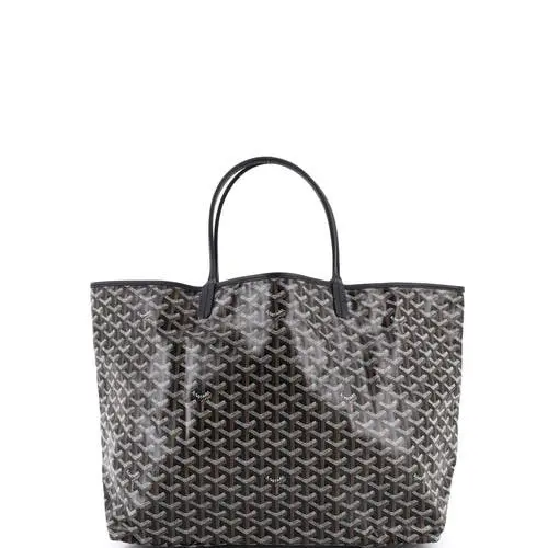 Goyard Saint Louis Gm Tote Coated Canvas - Black