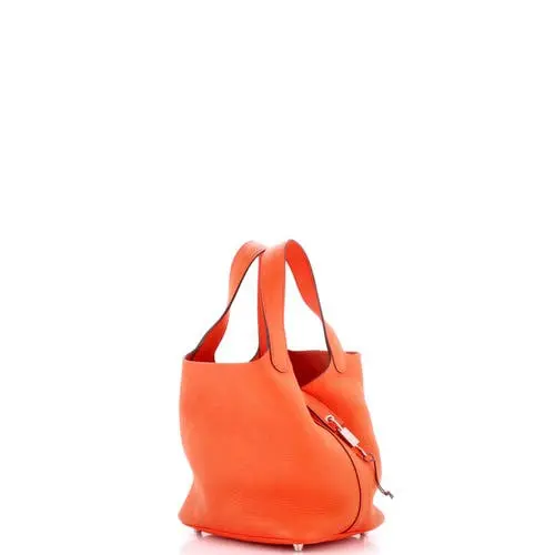 Hermès Picotin Lock Bag Clemence Pm - Orange