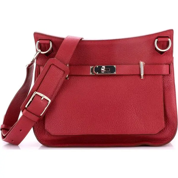 HERMES Jypsiere Bag Clemence 31 - Rubis
