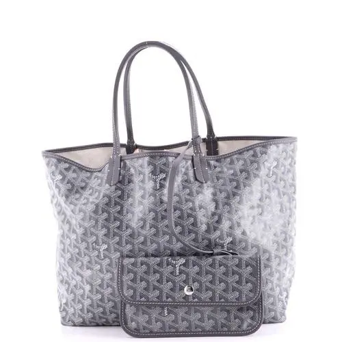 Goyard Saint Louis Tote Coated Canvas Pm - Grey