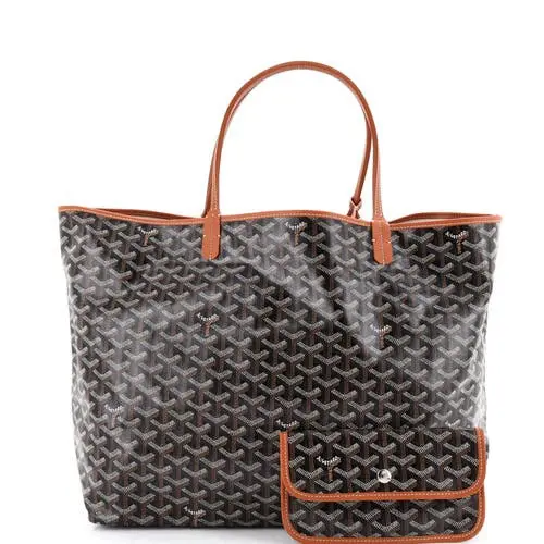 Goyard Saint Louis Tote Coated Canvas Gm - Brown