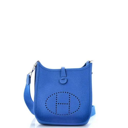 Hermès Evelyne Bag Gen Iii Maurice Tpm Leather Shoulder Bag - Blue