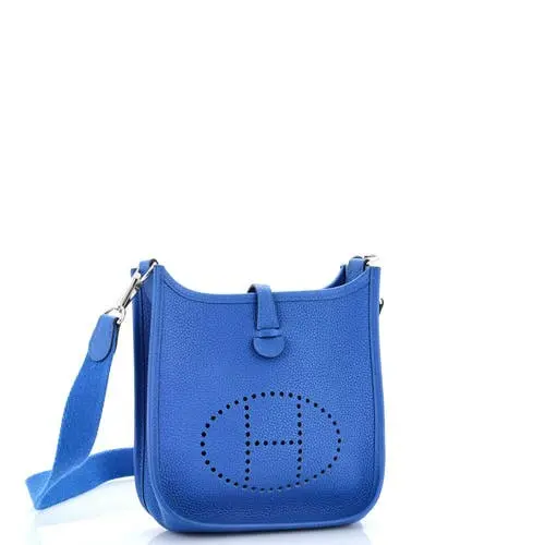 Hermès Evelyne Bag Gen Iii Maurice Tpm Leather Shoulder Bag - Blue