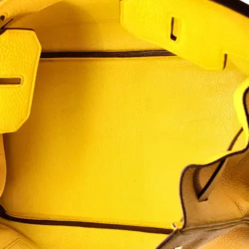 Hermès Birkin 35 Handbag Yellow Togo Leather With Gold Hardware - Soleil