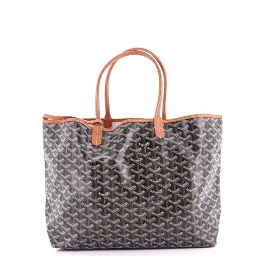 Goyard Saint Louis Tote Coated Canvas Pm - Brown