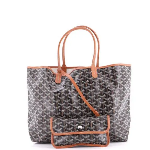 Goyard Saint Louis Tote Coated Canvas Pm - Brown