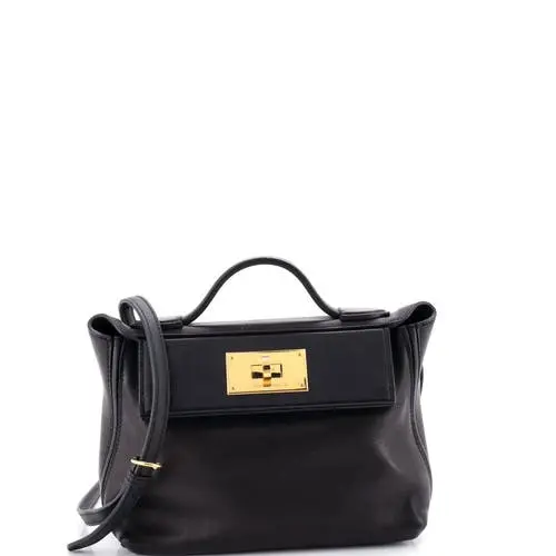 Hermès 24/24 Bag Volupto With Swift 21 - Black