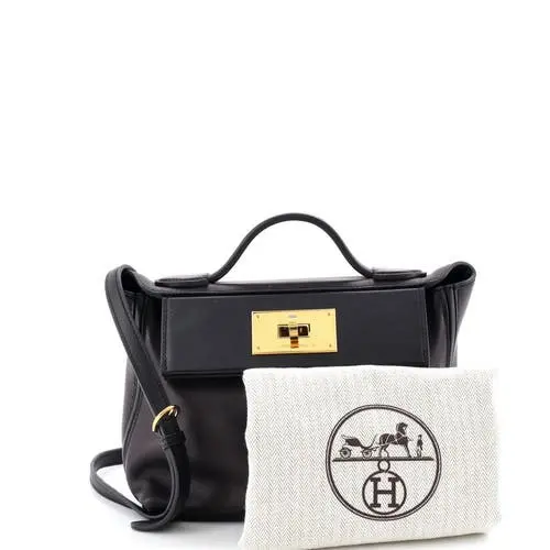 Hermès 24/24 Bag Volupto With Swift 21 - Black