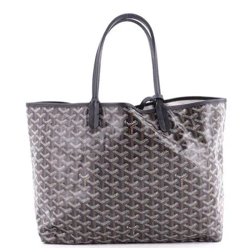 Goyard Saint Louis Pm Tote Coated Canvas - Black
