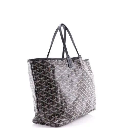 Goyard Saint Louis Pm Tote Coated Canvas - Black