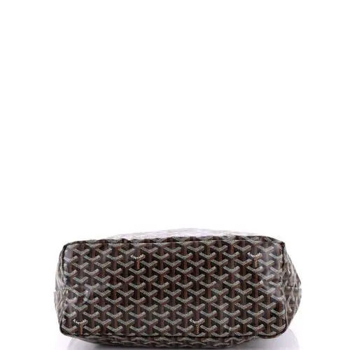 Goyard Saint Louis Tote Coated Canvas Pm - Black