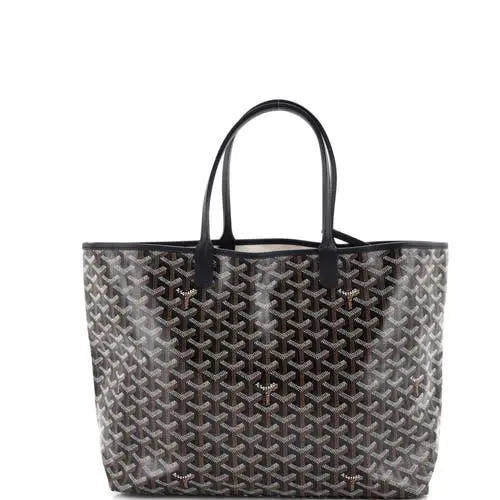 Goyard Saint Louis Pm Tote Coated Canvas - Black