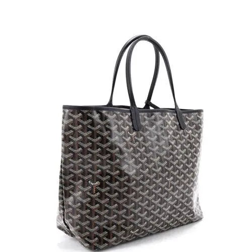 Goyard Saint Louis Pm Tote Coated Canvas - Black