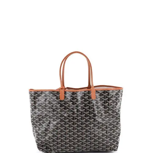 Goyard Saint Louis Tote Coated Canvas Pm - Brown