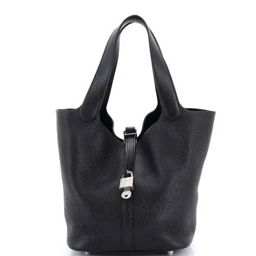 Hermès Picotin Lock Bag Clemence Mm - Black
