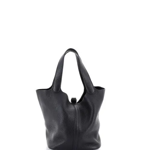Hermès Picotin Lock Bag Clemence Mm - Black