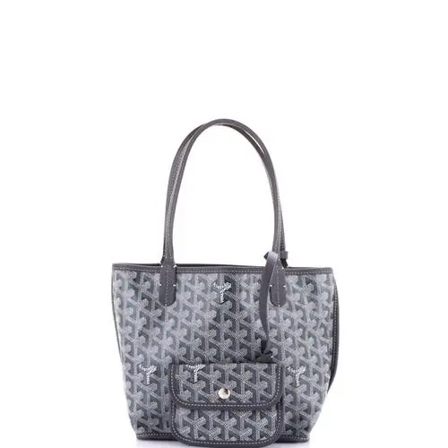 Goyard Anjou Reversible Tote Coated Canvas Mini - Grey