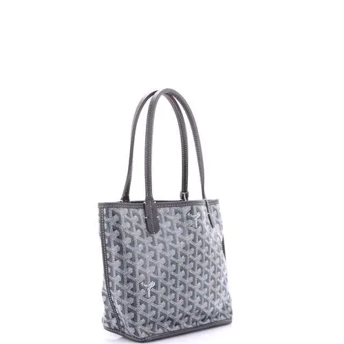 Goyard Anjou Reversible Tote Coated Canvas Mini - Grey