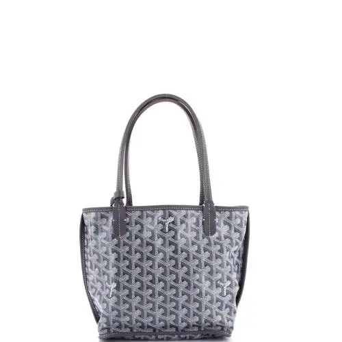 Goyard Anjou Reversible Tote Coated Canvas Mini - Grey