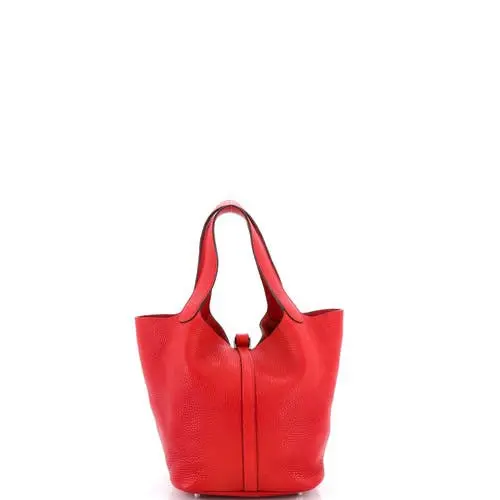 Hermès Picotin Lock Bag Clemence Mm - Red