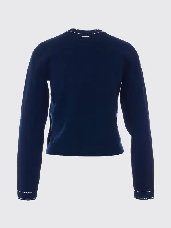 Michael Kors Viscose Blend Cardigan - Blue