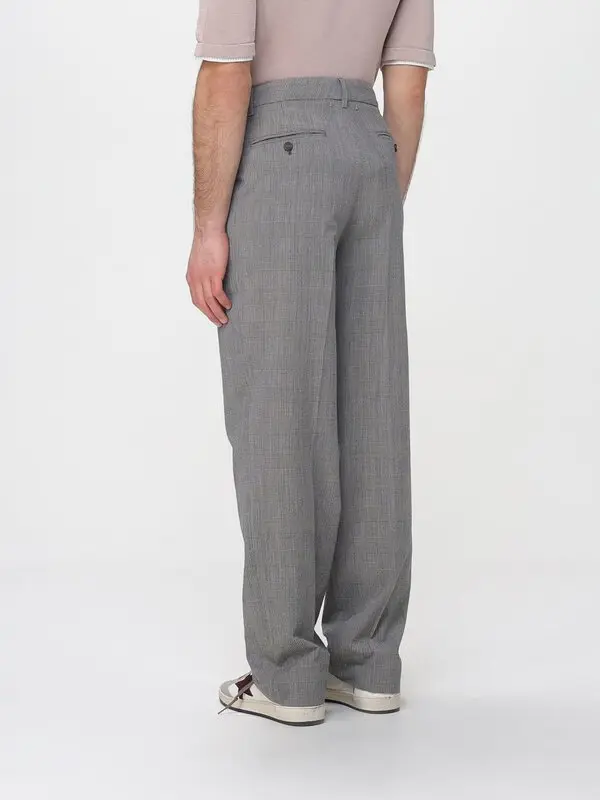GOLDEN GOOSE Tailored Plaid Trousers - Grey