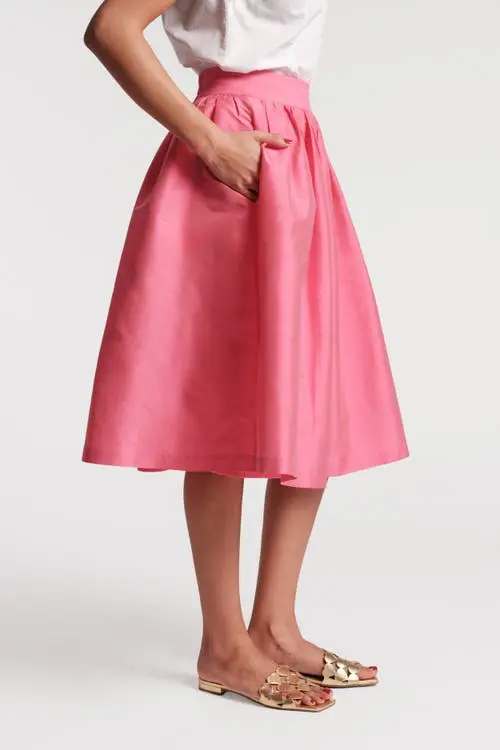 FRANCES VALENTINE Barbara Gathered Midi Skirt