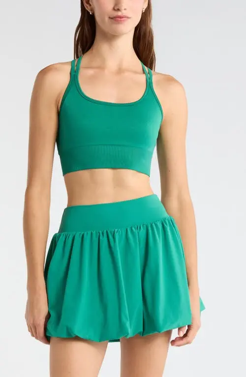 Zella Seamless Strappy Sports Bra - Green Glade