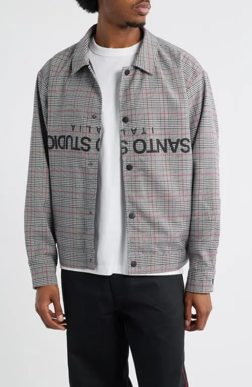SANTO STUDIO Plaid Shirt Jacket