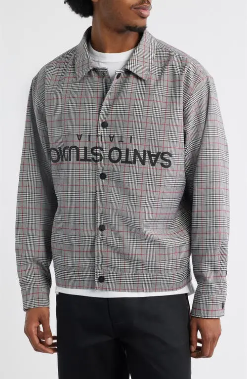 SANTO STUDIO Plaid Shirt Jacket