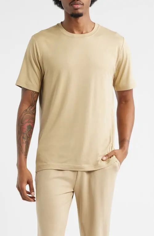 SANTO STUDIO Tempo Tech T-shirt - Tan