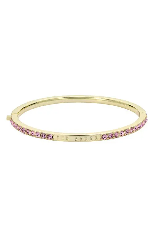 Ted Baker London Claudia Crystal Hinge Bracelet - Gold/pink