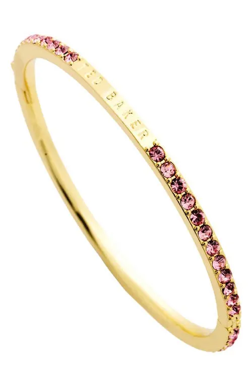 Ted Baker London Claudia Crystal Hinge Bracelet - Gold/pink