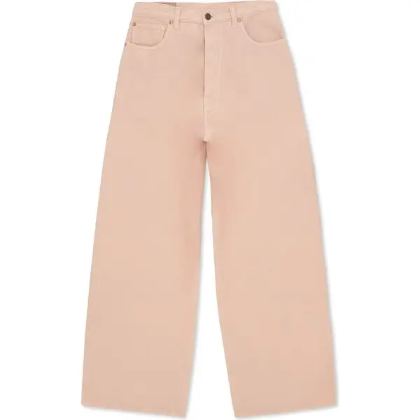 FORTELA Jaron Wide Leg Wool Trousers - Pink