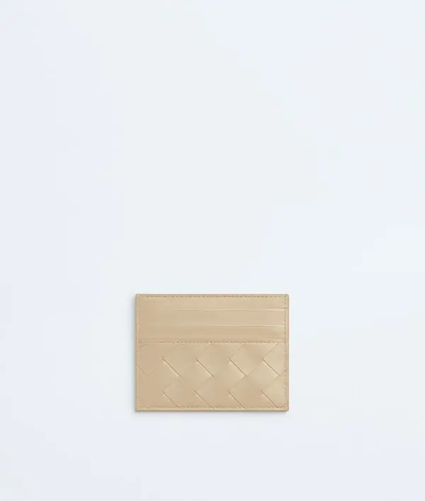 Bottega Veneta Intrecciato Credit Card Case - Ecru